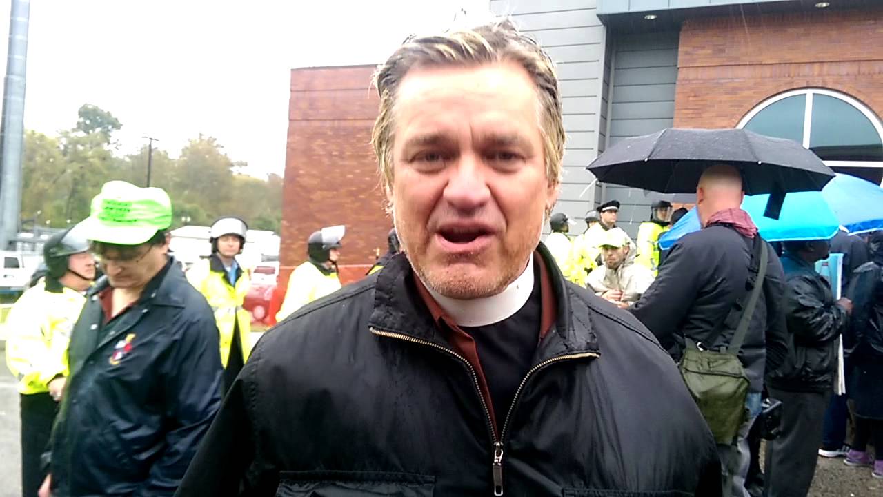 Rev. Billy at Ferguson City Hall on Moral Monday - YouTube