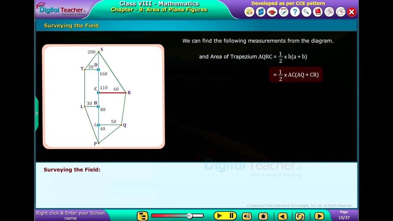 Surveying the Field, Class 8 Maths | Digital Teacher - YouTube