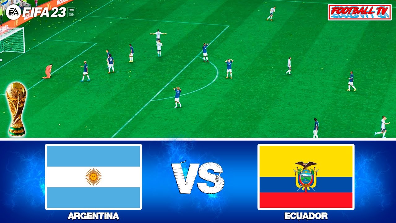 FIFA 23 - Argentina vs Ecuador - FIFA World Cup Full Match | Gameplay ...
