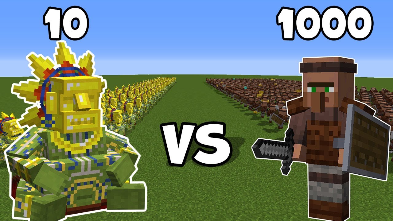 10 Barako Sun Chief Vs 1000 Guard Villagers |Minecraft| - YouTube