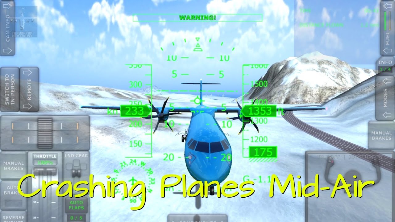 Crashing into Planes Mid Air | Turboprop Flight Simulator - YouTube