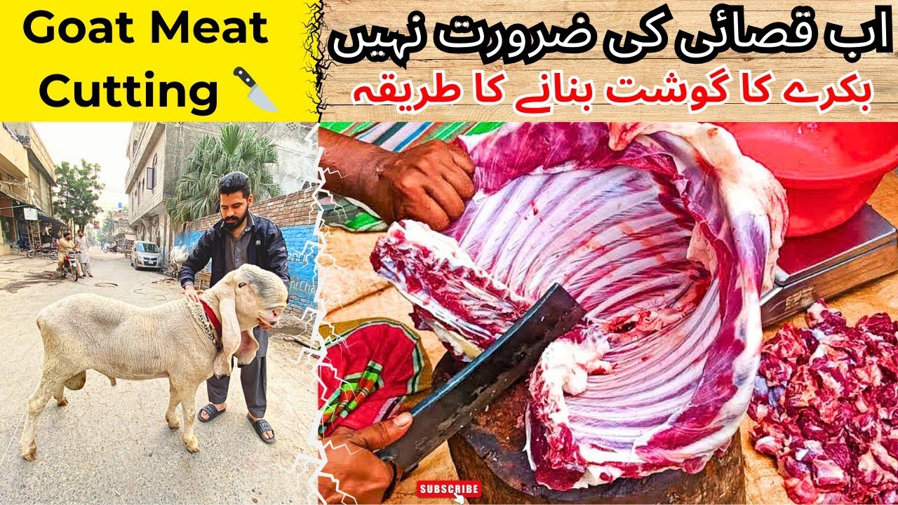Amazing Goat Cutting By Expert Butchers. Mutton Cutting Skills. Goat ...