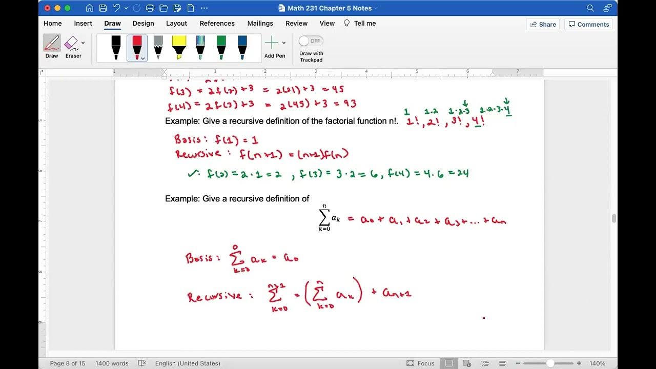 Recursive Definitions - YouTube