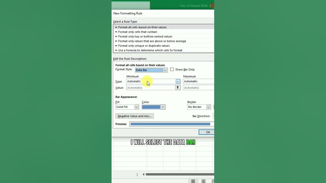 Progress Bar In Excel Conditional Formatting Exceltutorial Conditionalformatting Exceltips
