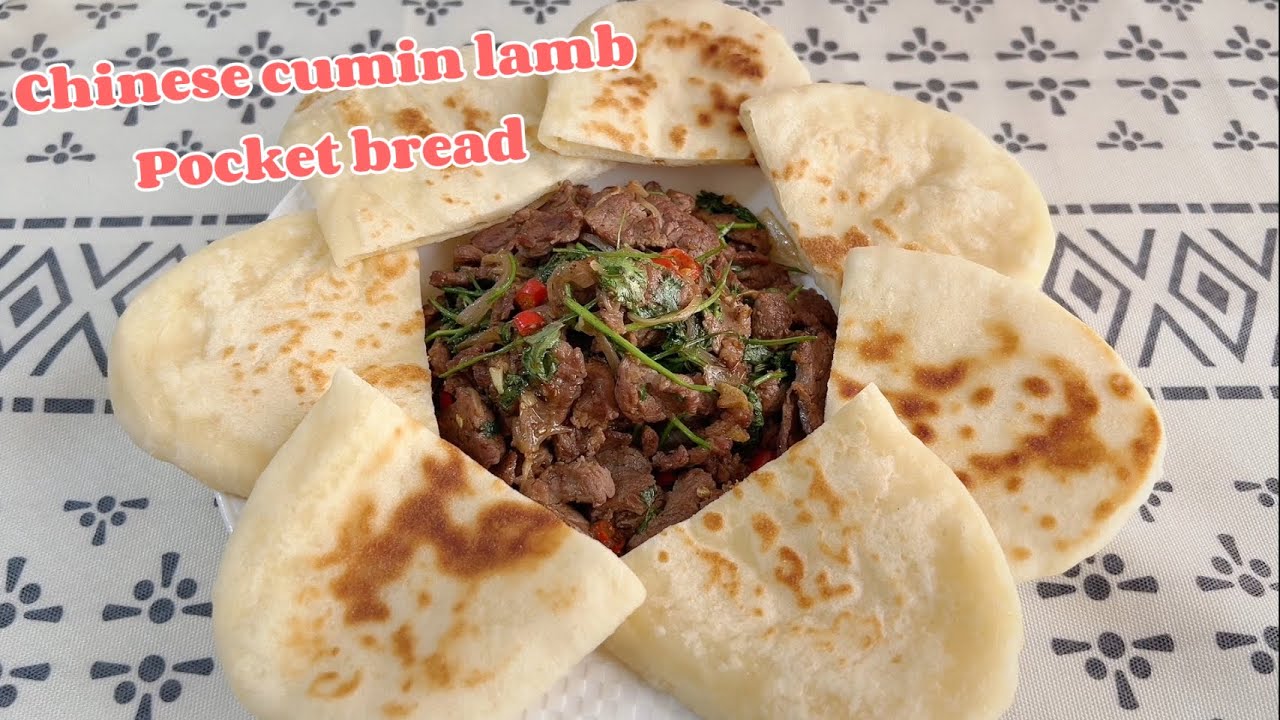 Chinese cumin lamb pocket bread/Zi ran yangrou huoshao - YouTube