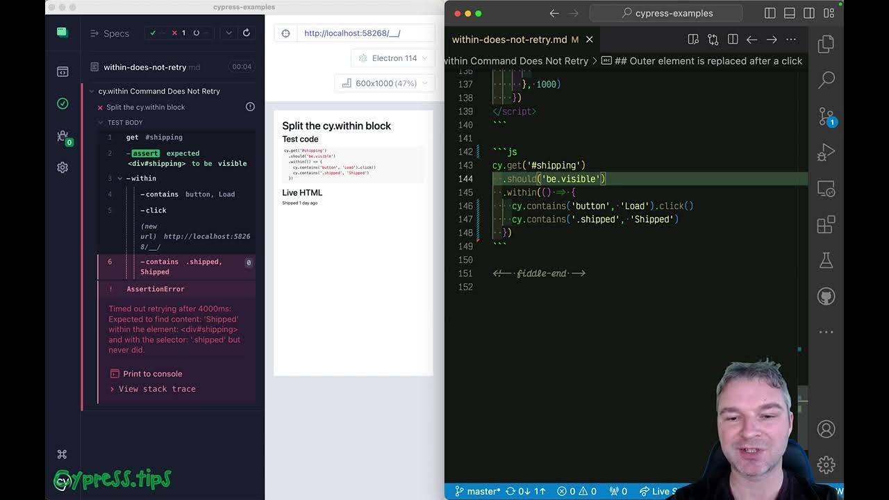 Split The cy.within Block - YouTube