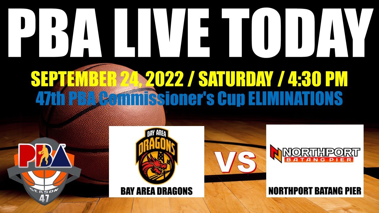 PBA Live Today September 24, 2022 / Bay Area Dragons vs Northport ...