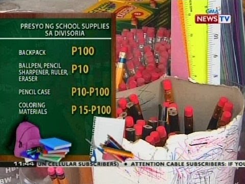 Mga namimili ng mga gamit pang-eskwela, dagsa na isang linggo bago ...