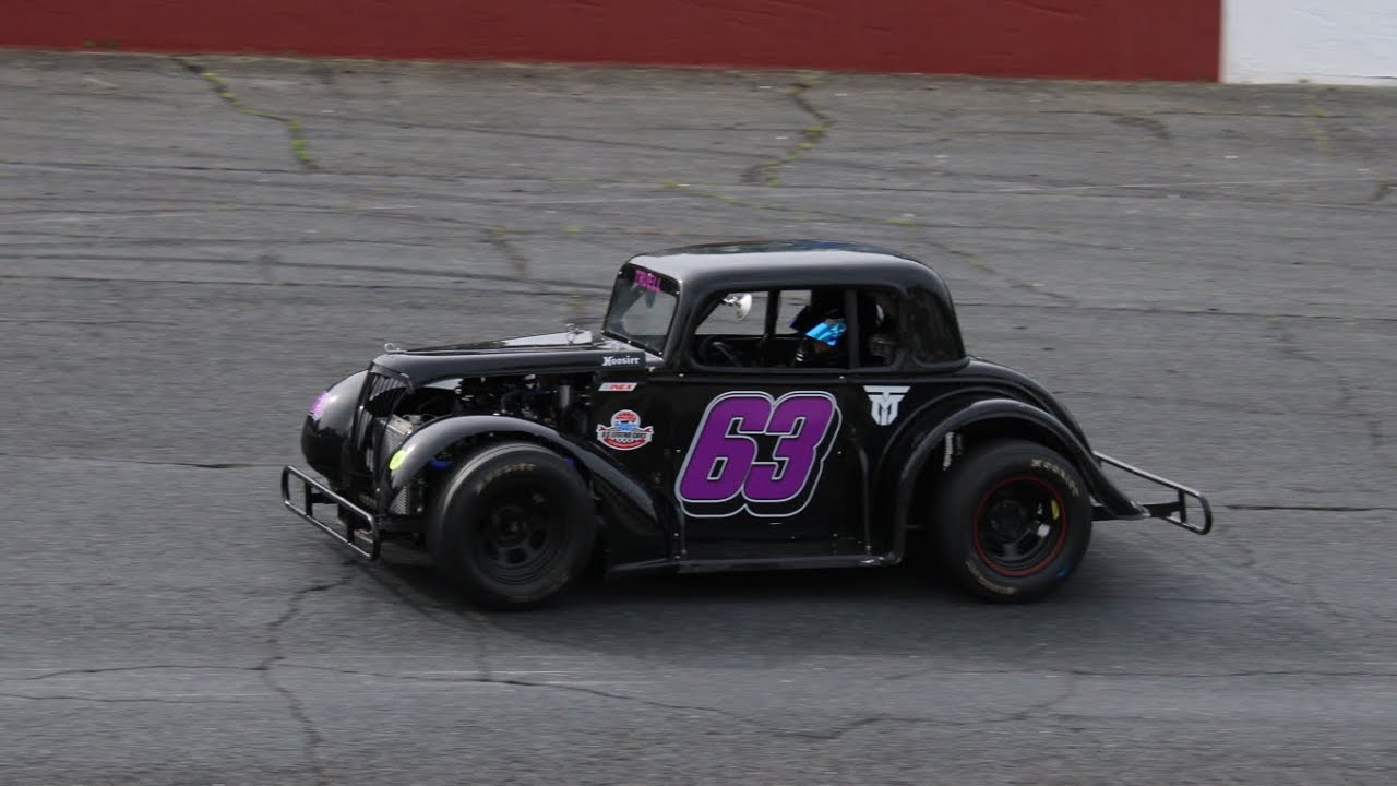 Caraway Speedway 6-28-23 Ethan Truell In Car Cam Legends Feature - YouTube