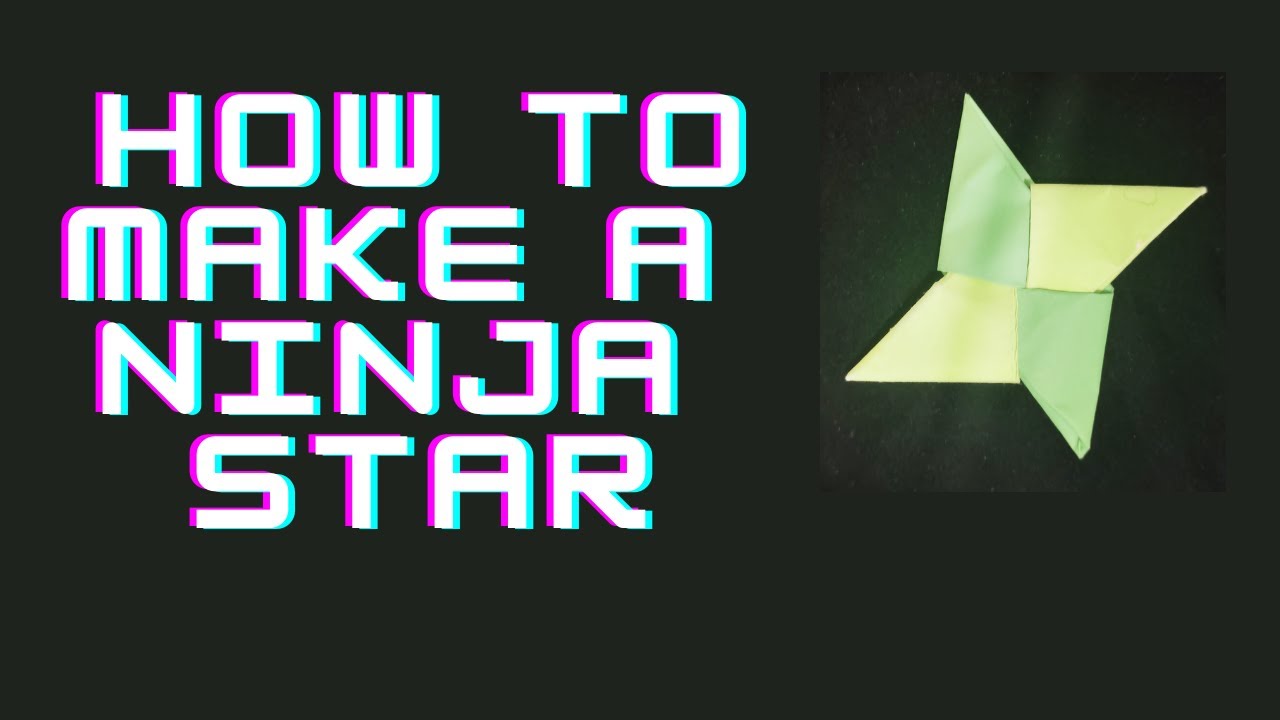 How to make a ninja star - YouTube