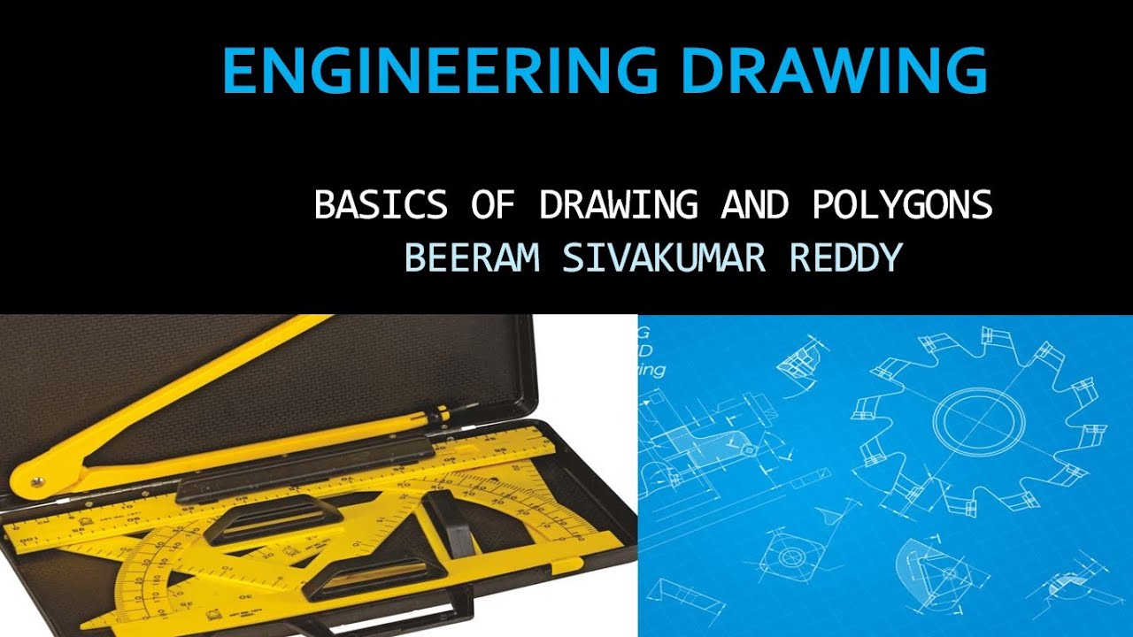 ENGINEERING DRAWING, DIVISION OF LINE INTO EQUAL PARTS, POLYGON'S - YouTube