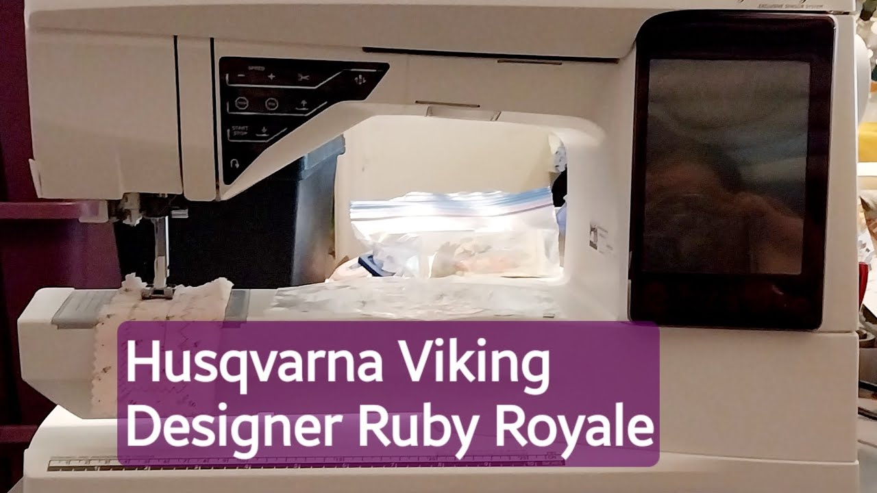 Viking Designer Ruby Royale @Jacqueline Jaroffaith #sewingmachinereview ...