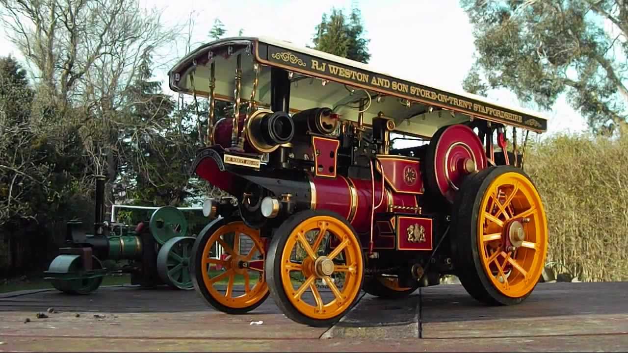 Markie traction engine. Burrell Scenic Road Locomotive - YouTube
