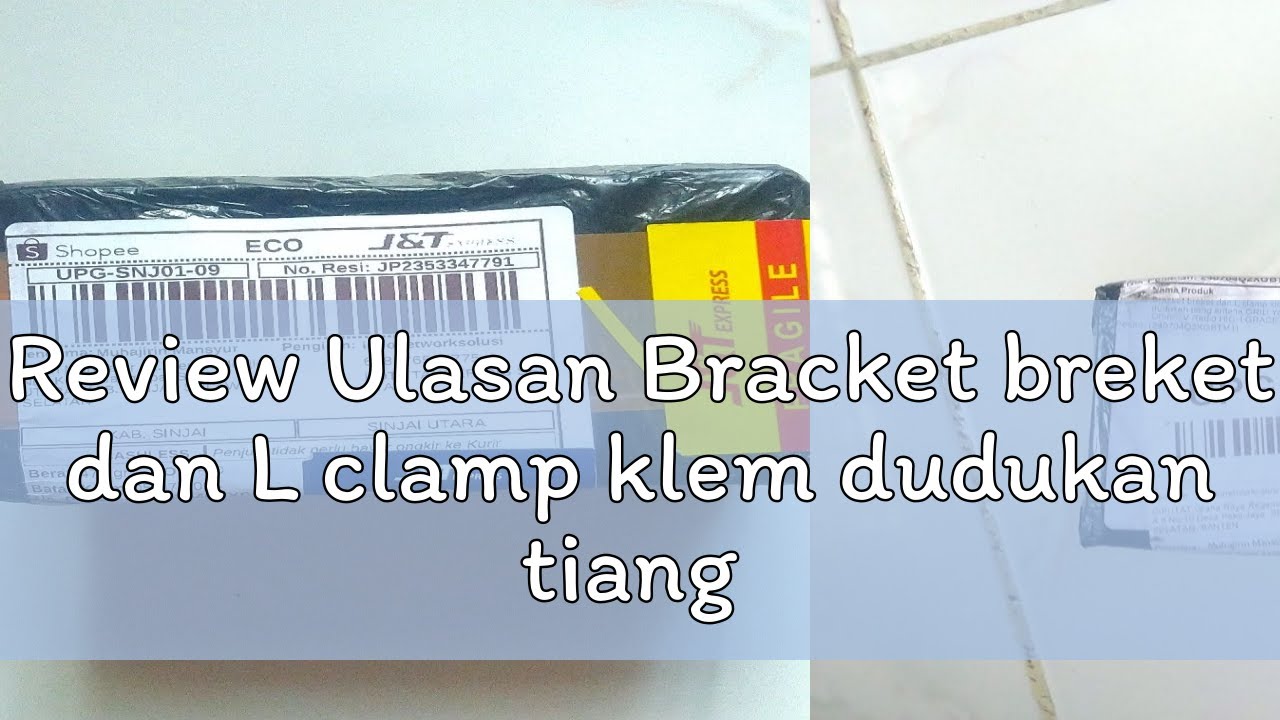 Review Ulasan Bracket breket dan L clamp klem dudukan tiang antena GRID ...