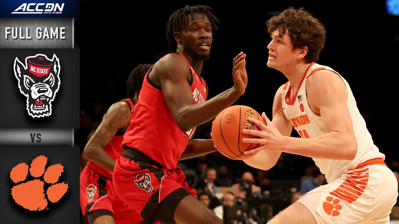 NC State vs. Clemson Full Game Replay | ACC Men’s Basketball (2021-22 ...