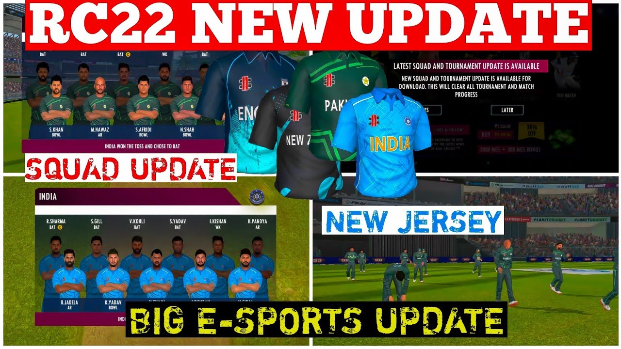 RC22™ New Update Today | Real Cricket 22 New Update Today | RC22 Squad ...