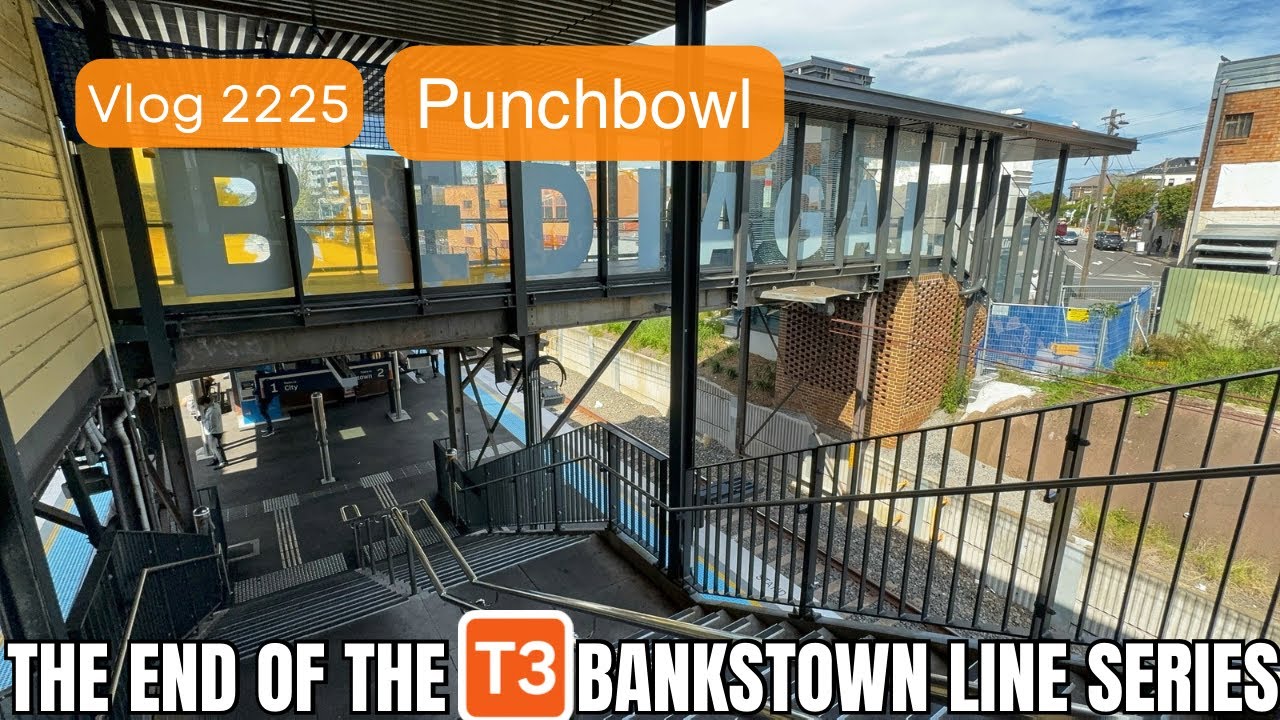 Sydney Trains Vlog 2225: Punchbowl - The End of the T3 Bankstown Line ...