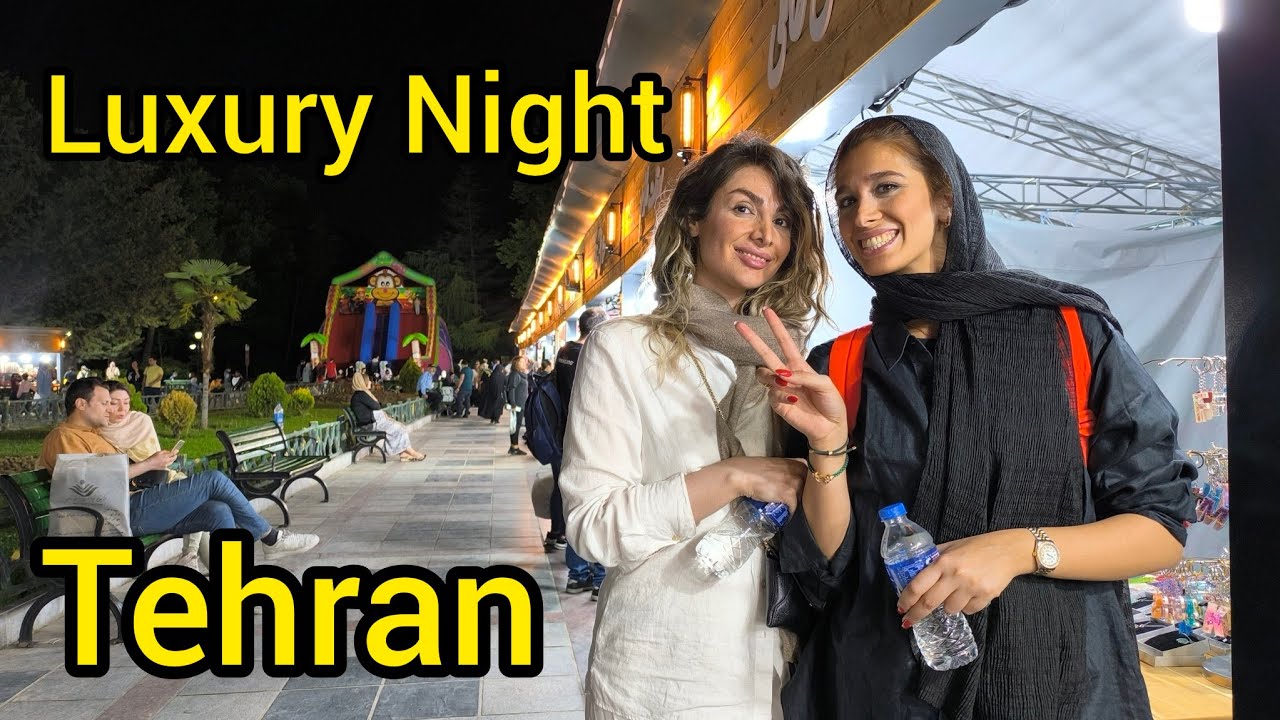 Night Walking with Lady Persia at the Rose Water Festival | Mellat Park ...
