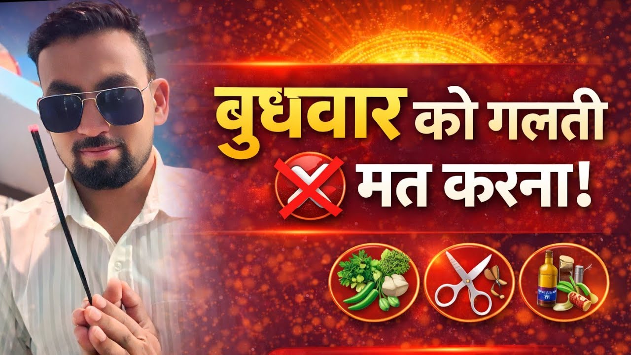 बुधवार के दिन क्या क्या नहीं करना चाहिए | Budhwar Ke Niyam | Live 6 PM ...