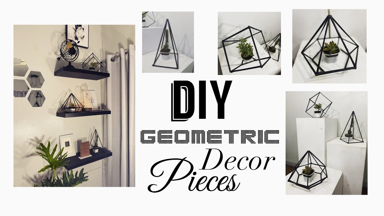 How to create your own geometric decor pieces - YouTube