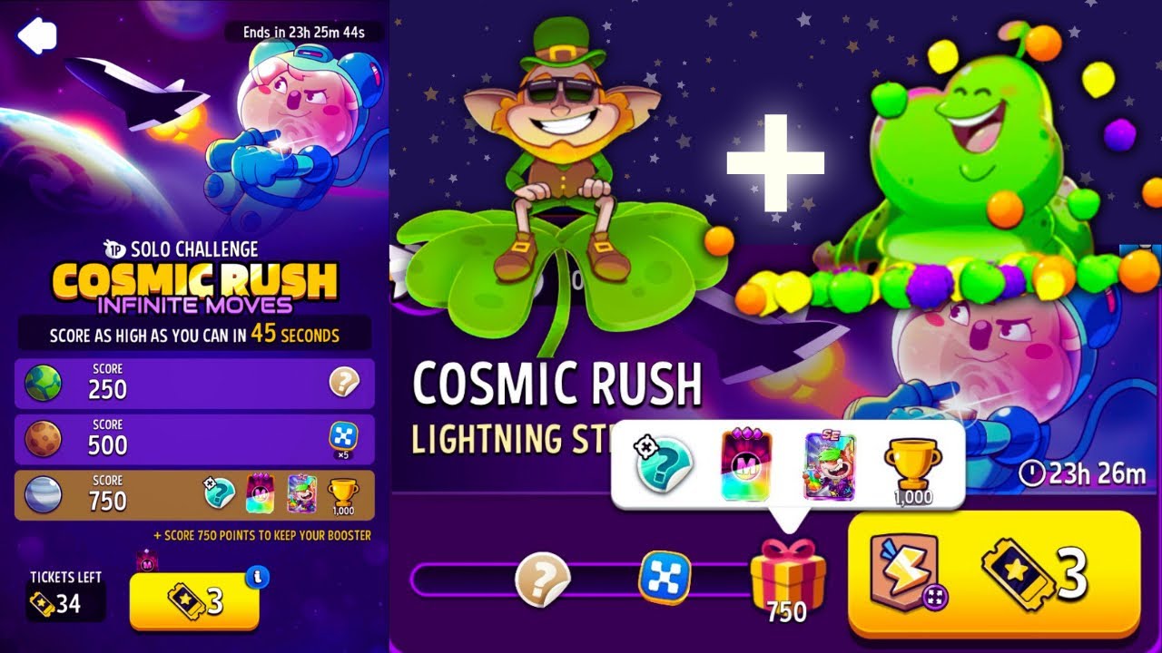 x2 Cosmic Rush Lightening Strike Super Sized 750 points | Match Masters ...