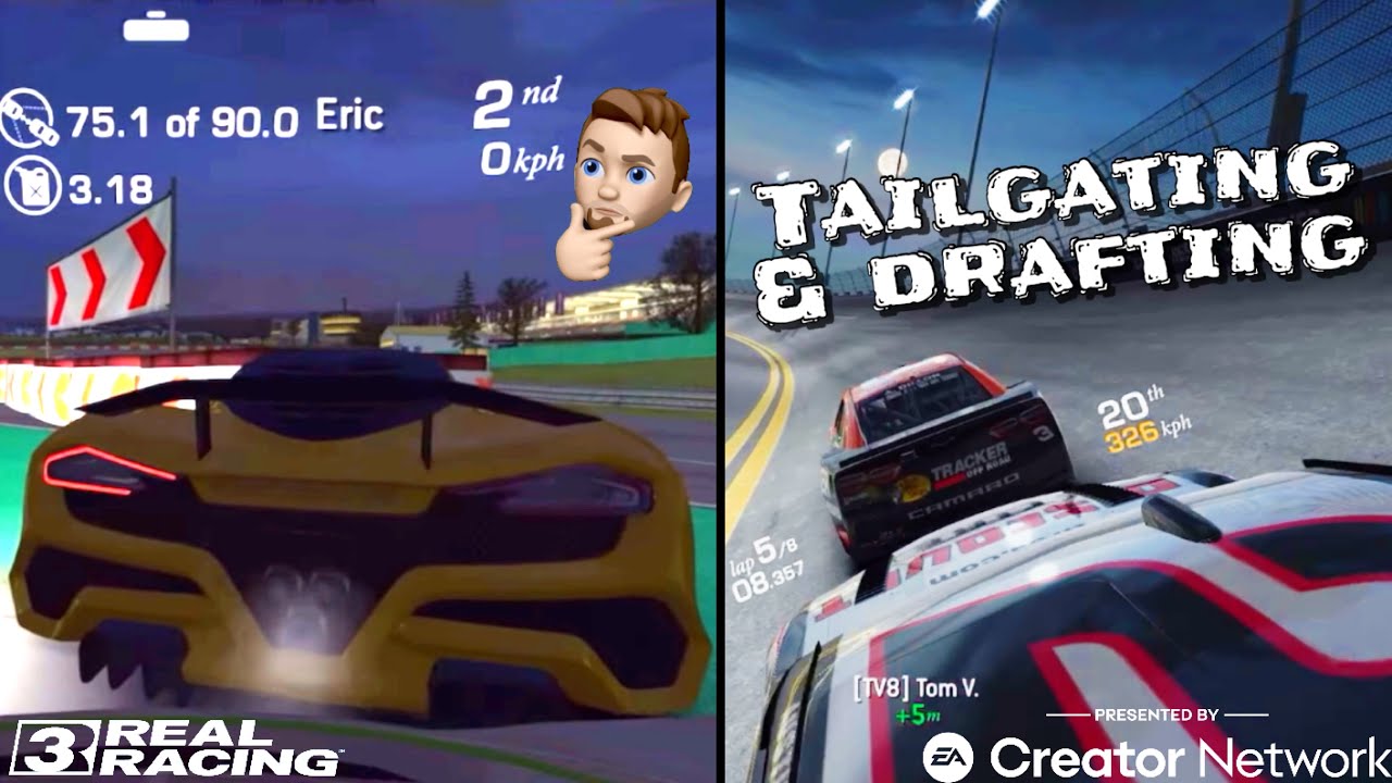 Tailgating & Drafting in Real Racing 3 - YouTube