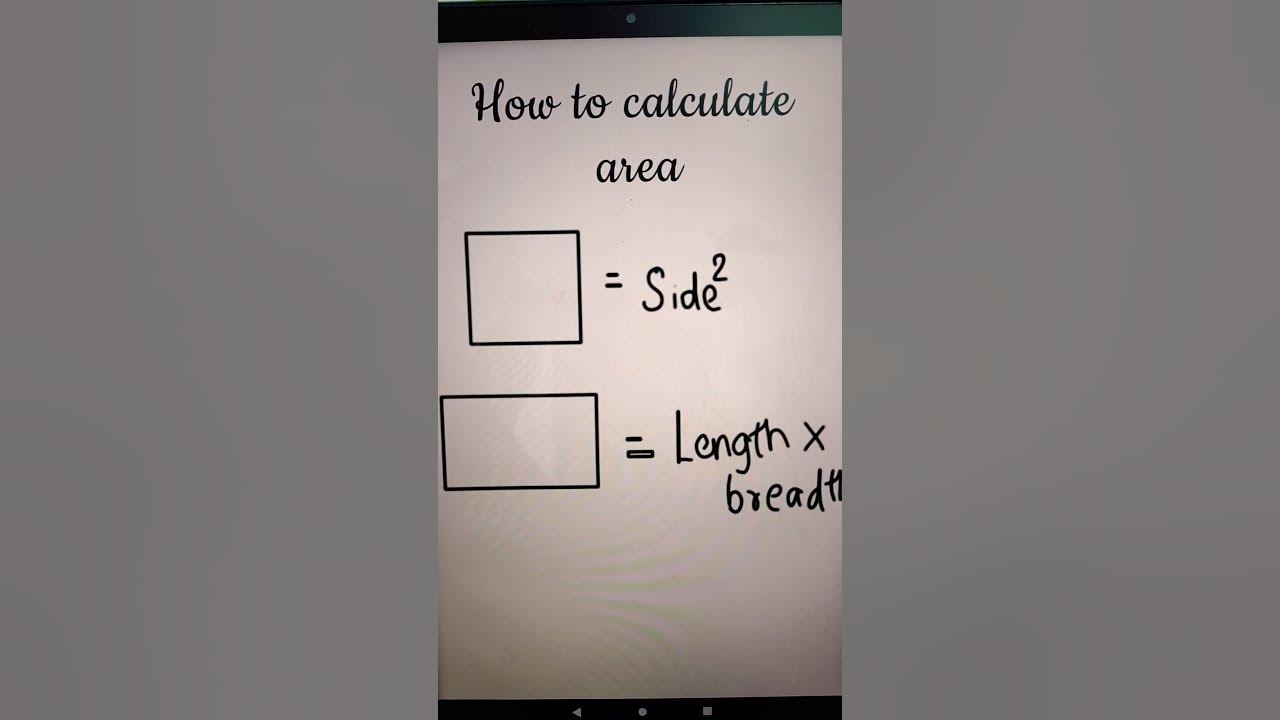 Area of shapes part 1 - YouTube