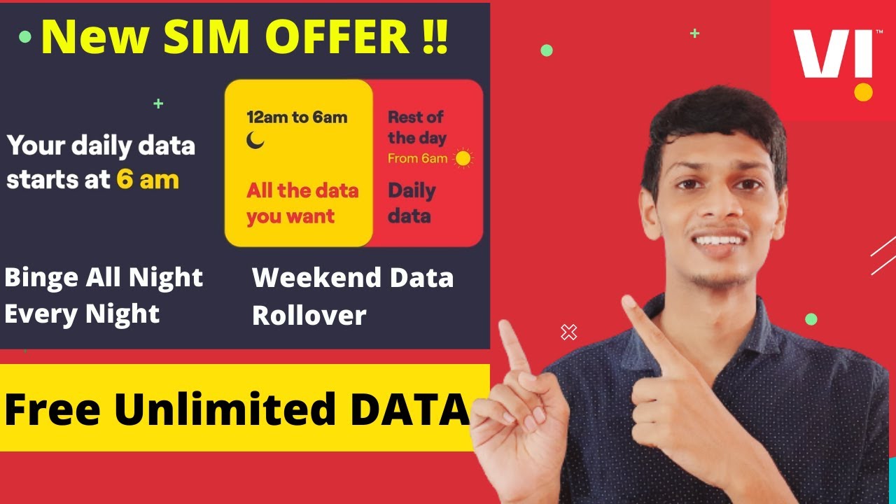 VodaFone Idea Free Unlimited Data Offer | Vi New Sim Offer Binge All ...