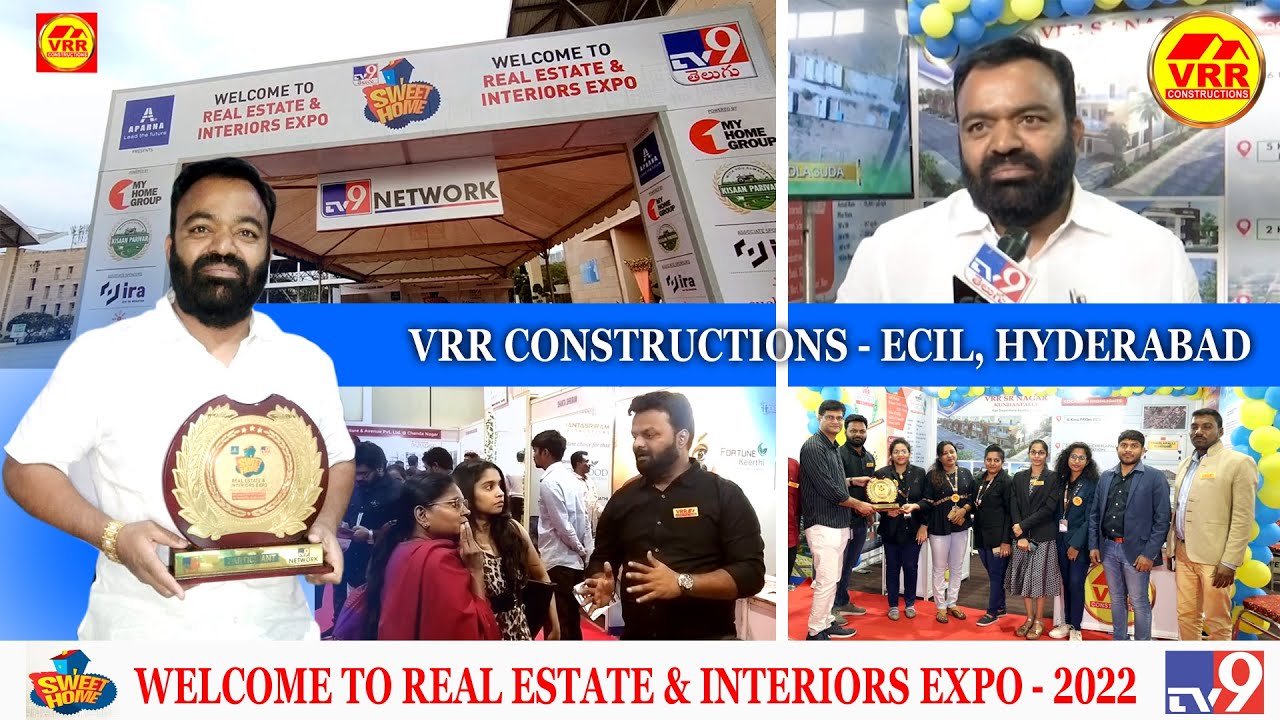 Tv 9 news l Real estate & Interiors Expo 2022 l Vrr Constructions l ...