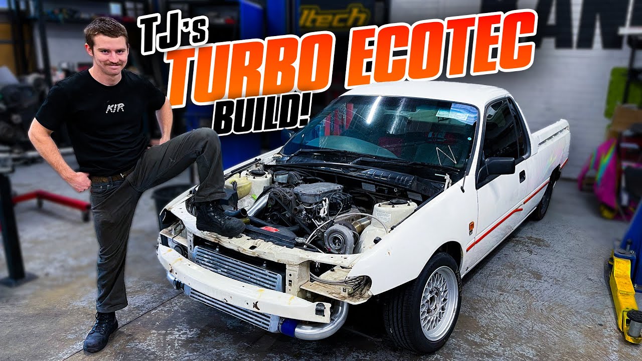 TJ is TURBOING His ECOTEC Holden VS Commodore Drift Car!! - YouTube
