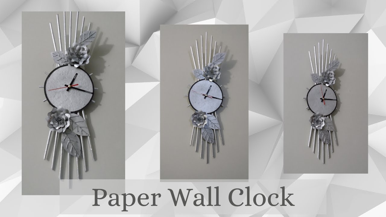 How To Make Wall Clock From Paper | DIY Paper Clock Tutorial | Best Out ...