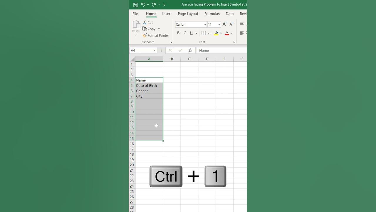 Insert Special Character In Excel Using Custom shorts YouTube insert-special-character-in-excel-using-custom-shorts-youtube