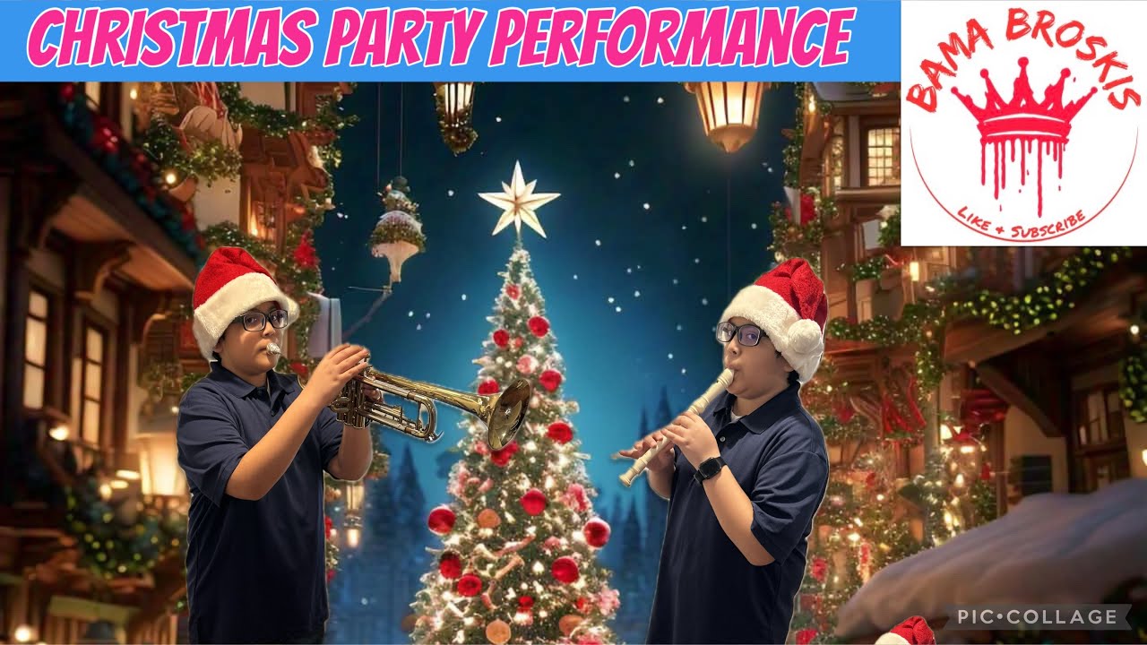 Christmas Party Performance | Solo Trumpet & Recorder Band - YouTube
