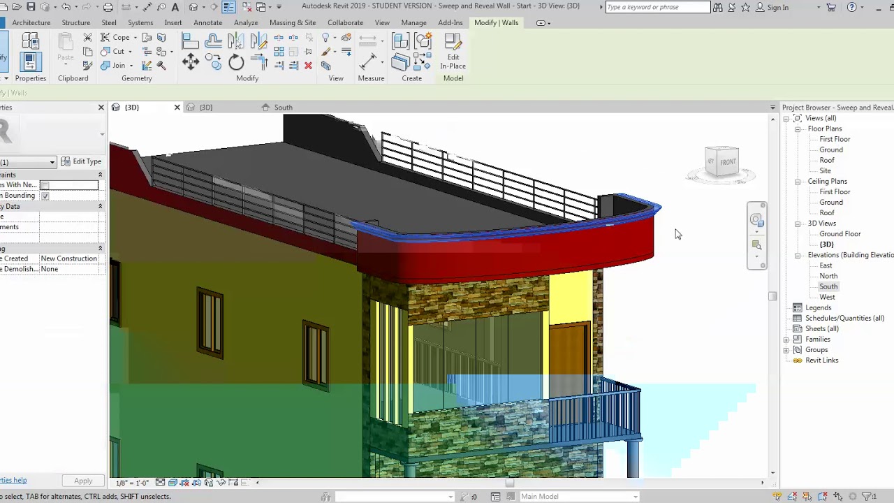 Revit 2019 - Custom Wall Sweep - Tutorial (15) - YouTube