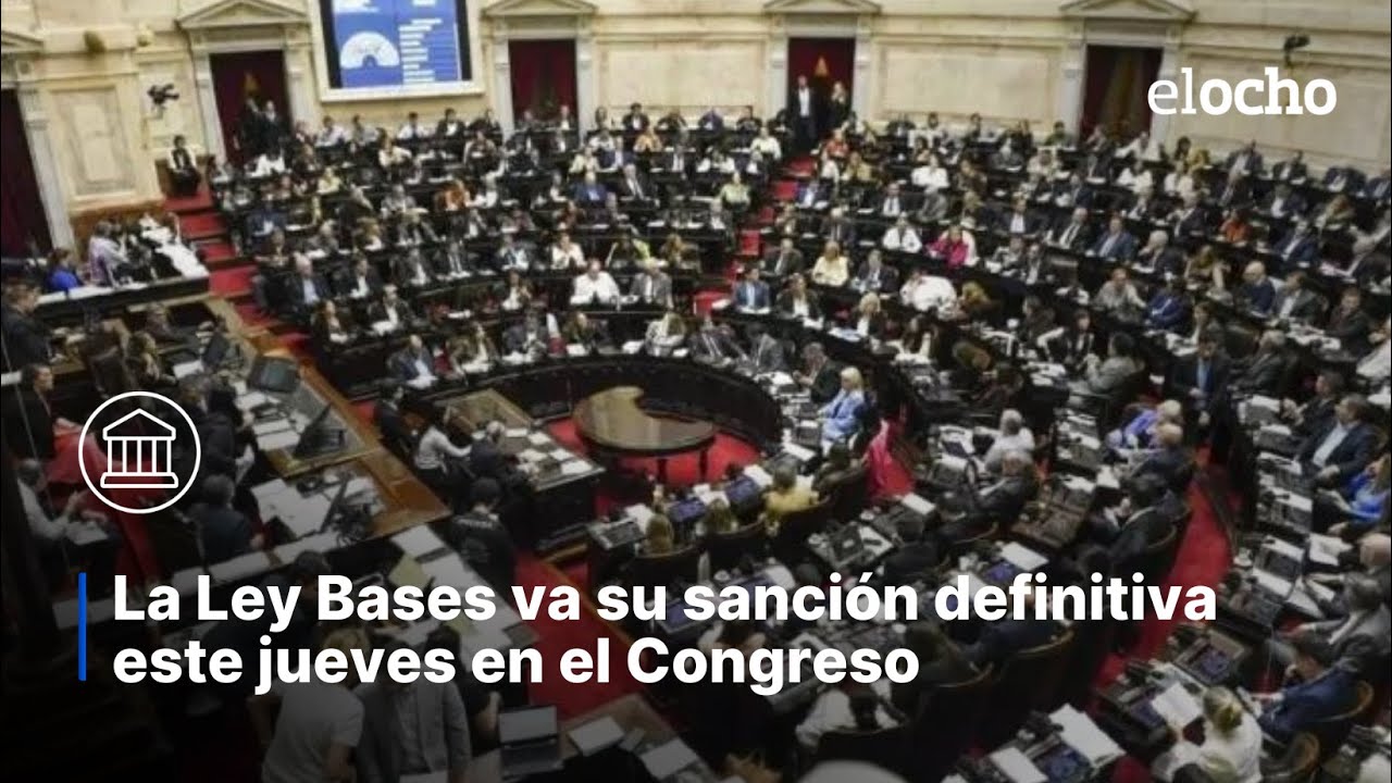 LA LEY BASES VA SU SANCIÓN DEFINITIVA ESTE JUEVES - YouTube