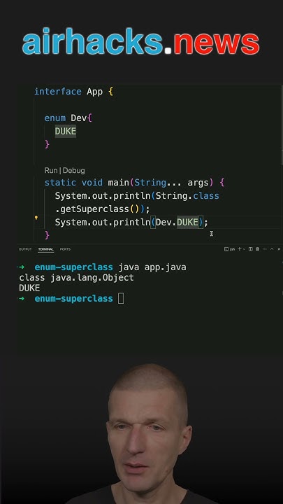 What Is The Superclass Of Your Enum Java Shorts Coding Airhacks Youtube