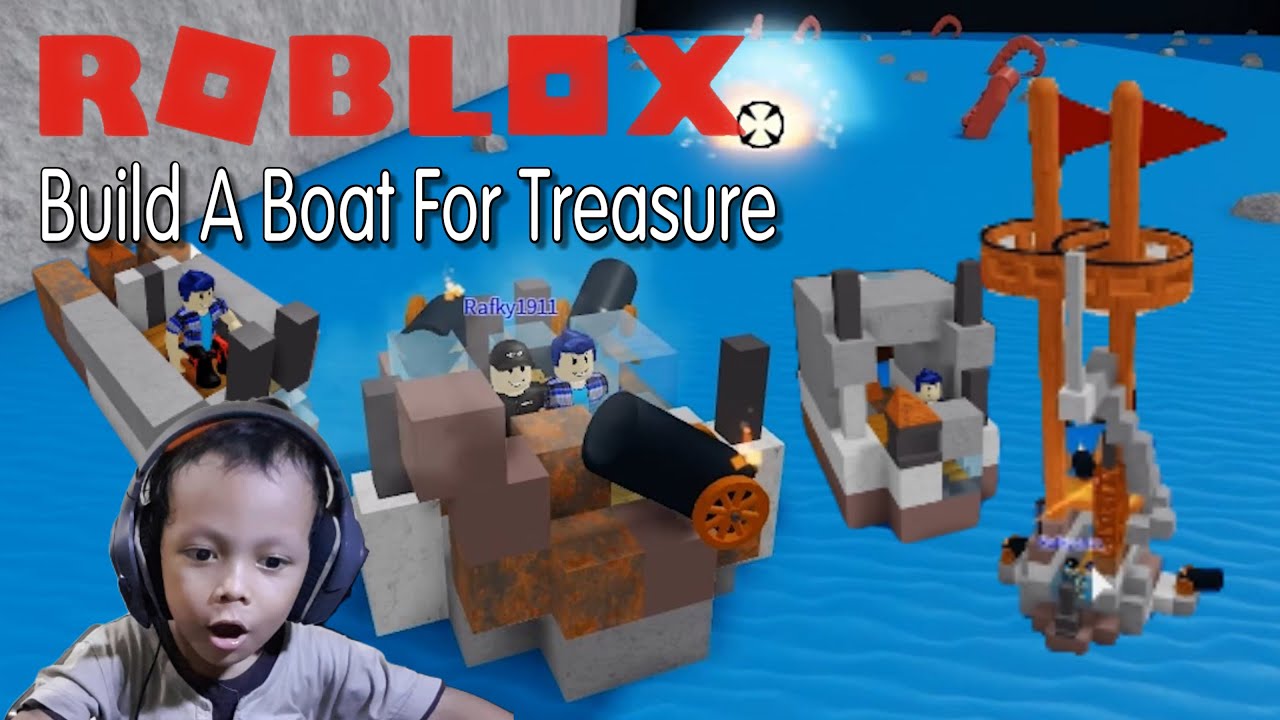 Build Your Boat To Pass Obstacles | Roblox Build A Boat For Treasure ...