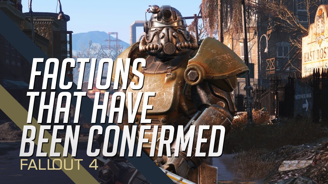 Fallout 4 - Confirmed Factions! - YouTube