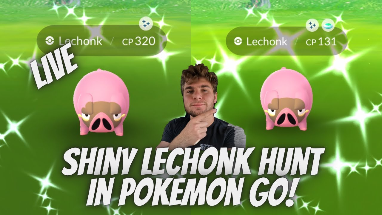 Shiny Lechonk Hunt in Pokemon Go! - YouTube