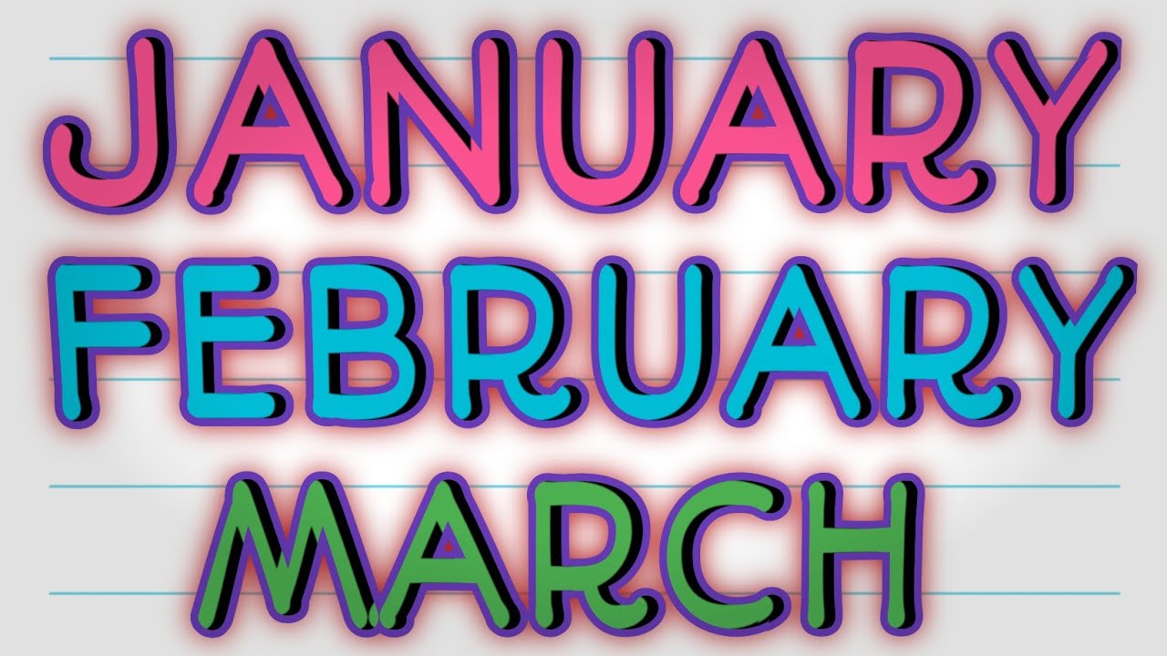 12 Months of the Year with Spelling|January February |महीनो के नाम ...