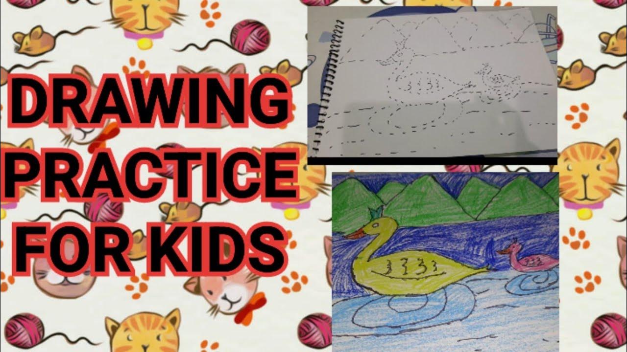 Drawing practice for kids #drawing #easydrawing #toddler - YouTube
