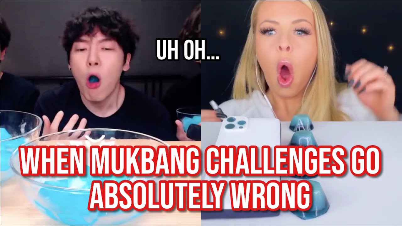 when mukbang challenges go WRONG (funny reactions) - YouTube