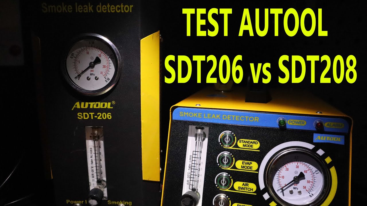 Test dymownicy Autool SDT206 vs SDT208 - YouTube