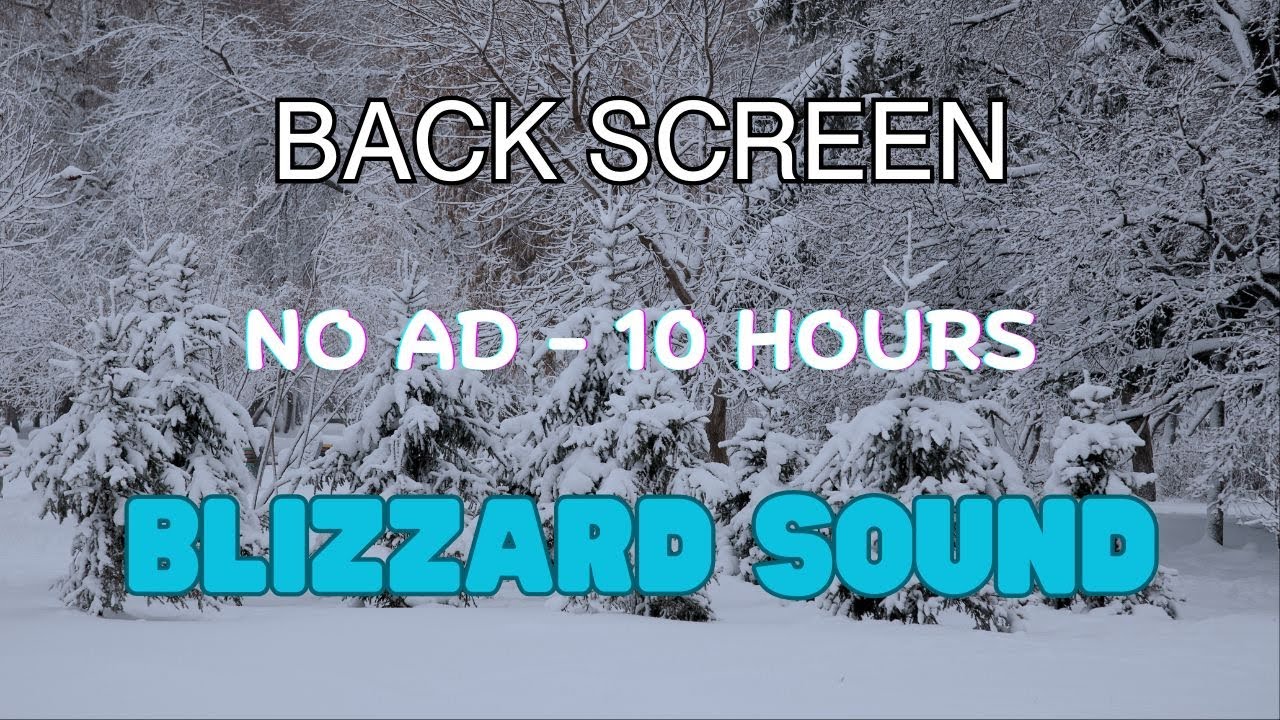 The Enchanting World of Blizzard Sounds | Blizzard Sounds | Black ...