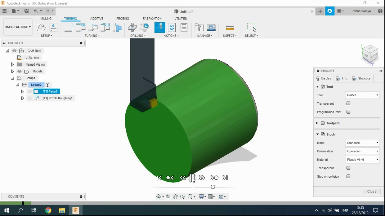 FUSION TUTORIAL TURNING - YouTube
