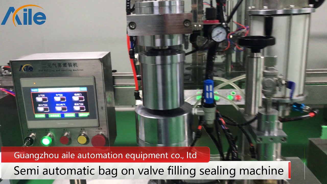 AILE Semi-Automatic BOV Aerosol Filling Machine Aerosol Spray Filler To ...