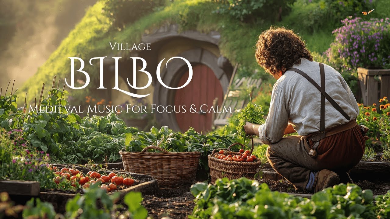 Medieval Music for Calm & Focus | Comfort in Bilbo's Village - YouTube