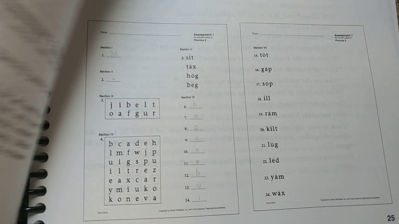 Exploring Saxon Phonics 2 teachers guide - YouTube