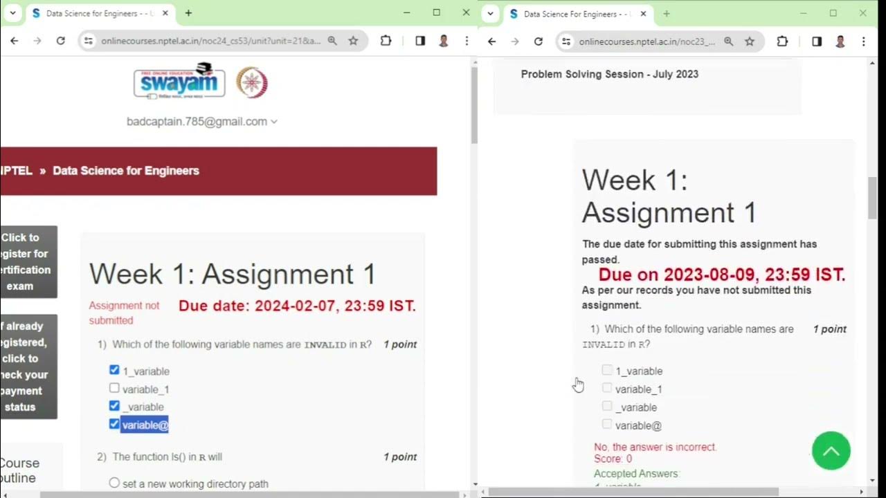NPTEL Data Science for Engineers Assignment 1 Answer (Week 1) - YouTube