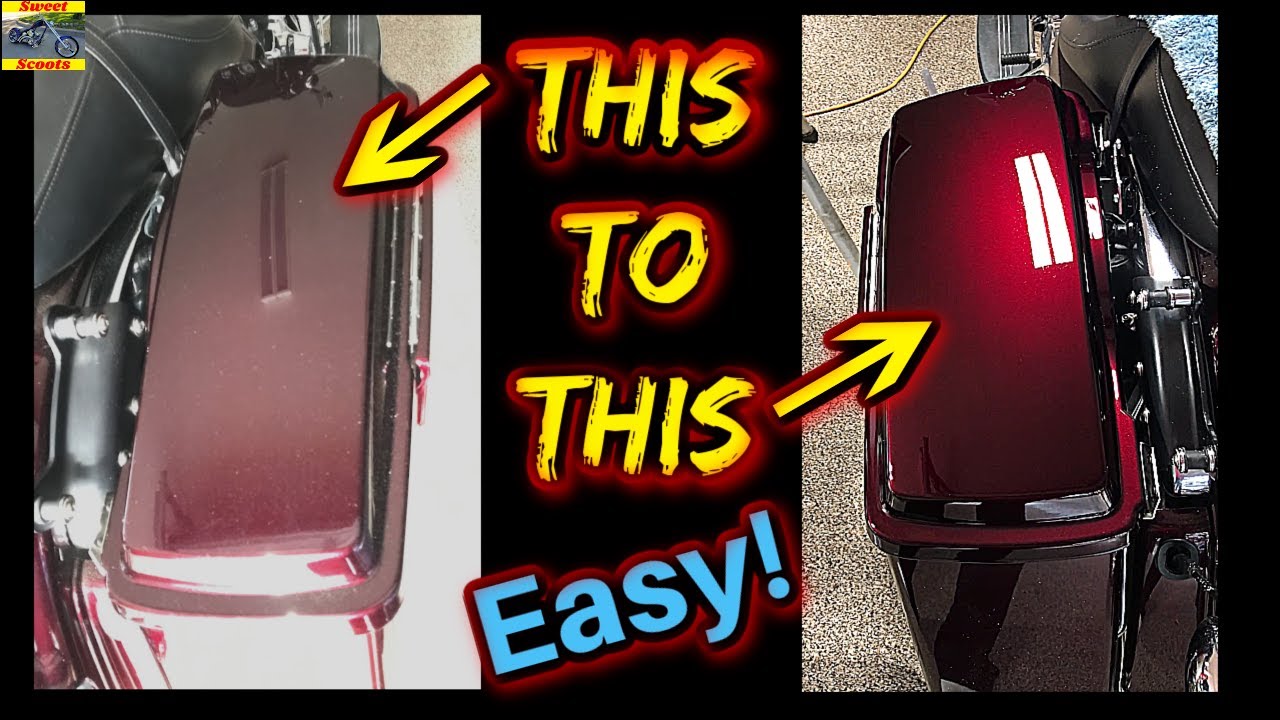 AMAZING DIY! How To Remove BAD Scratches Then Polish & Coat MOTORCYCLE ...